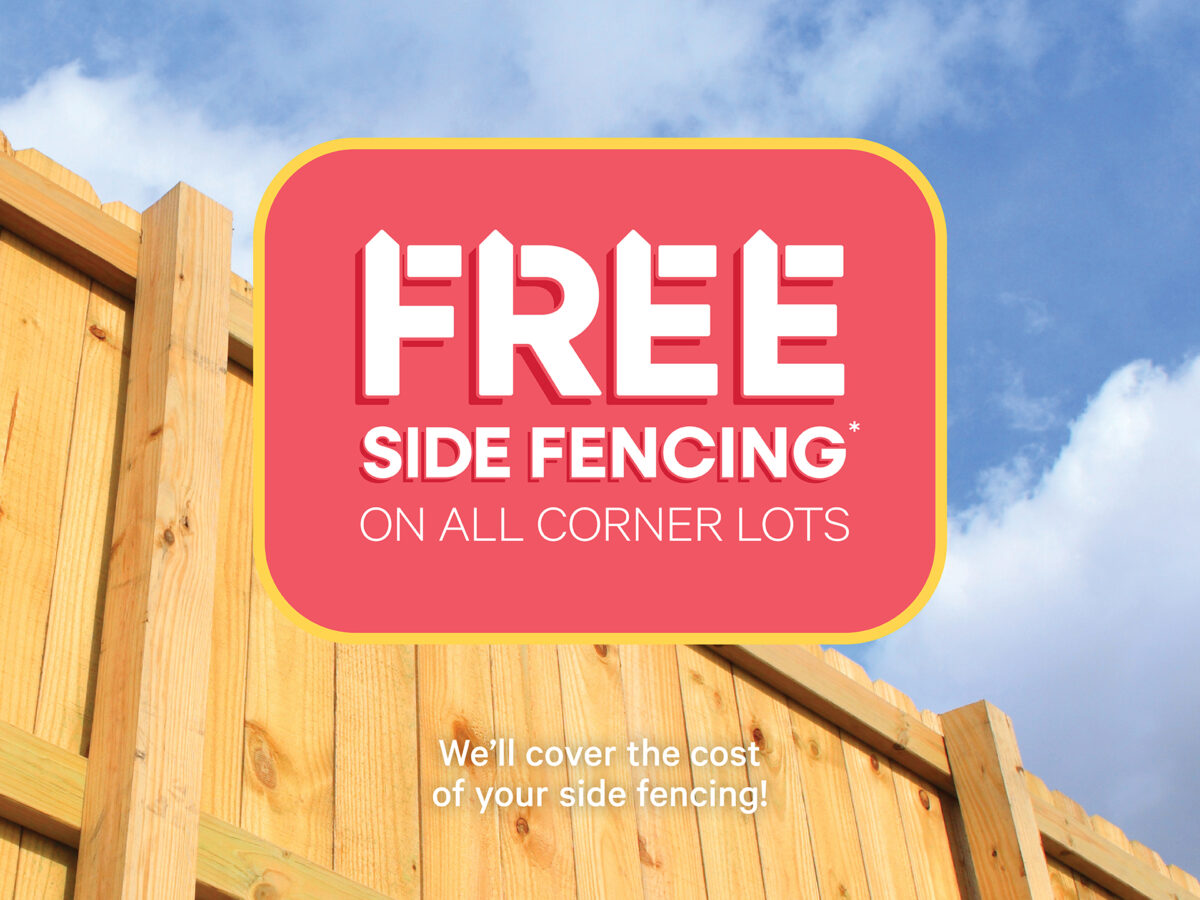 FREE* Side Fencing on all Corner Lots at Banyan Place! - Banyan Place